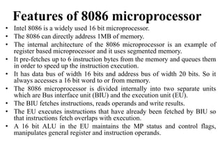 8086 architecture | PPTX