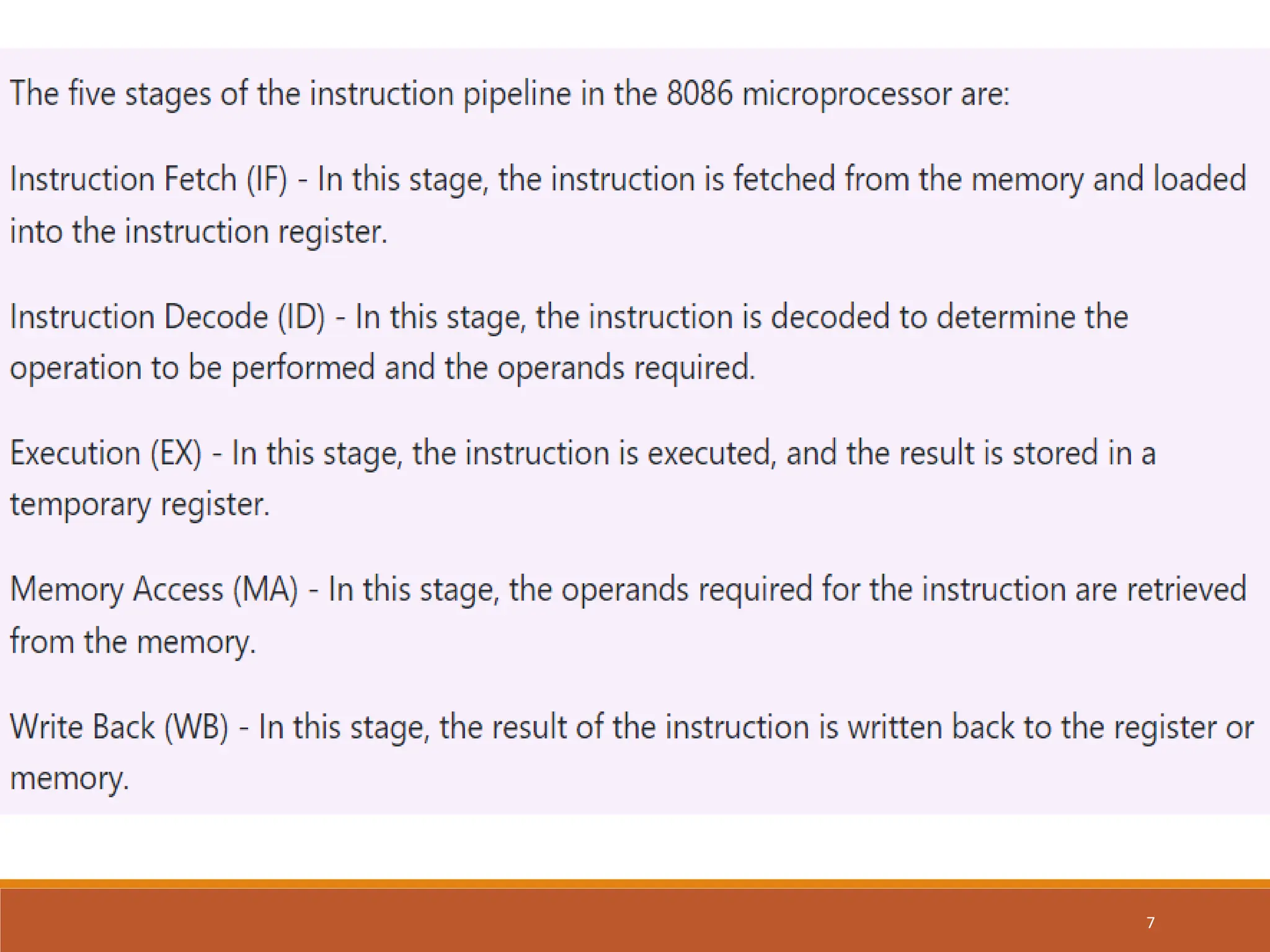 8086 Architecture & pipelining presentation.ppt