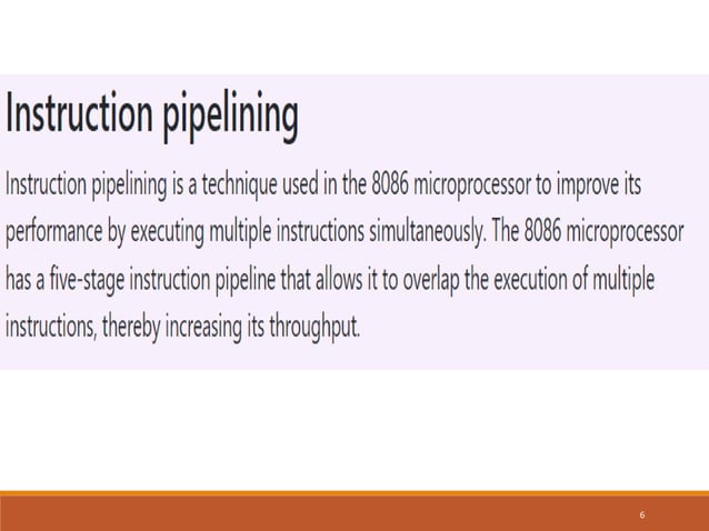 8086 Architecture & pipelining presentation.ppt