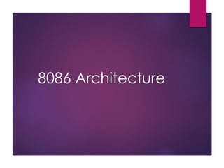 8086 architecture and pin description | PPT