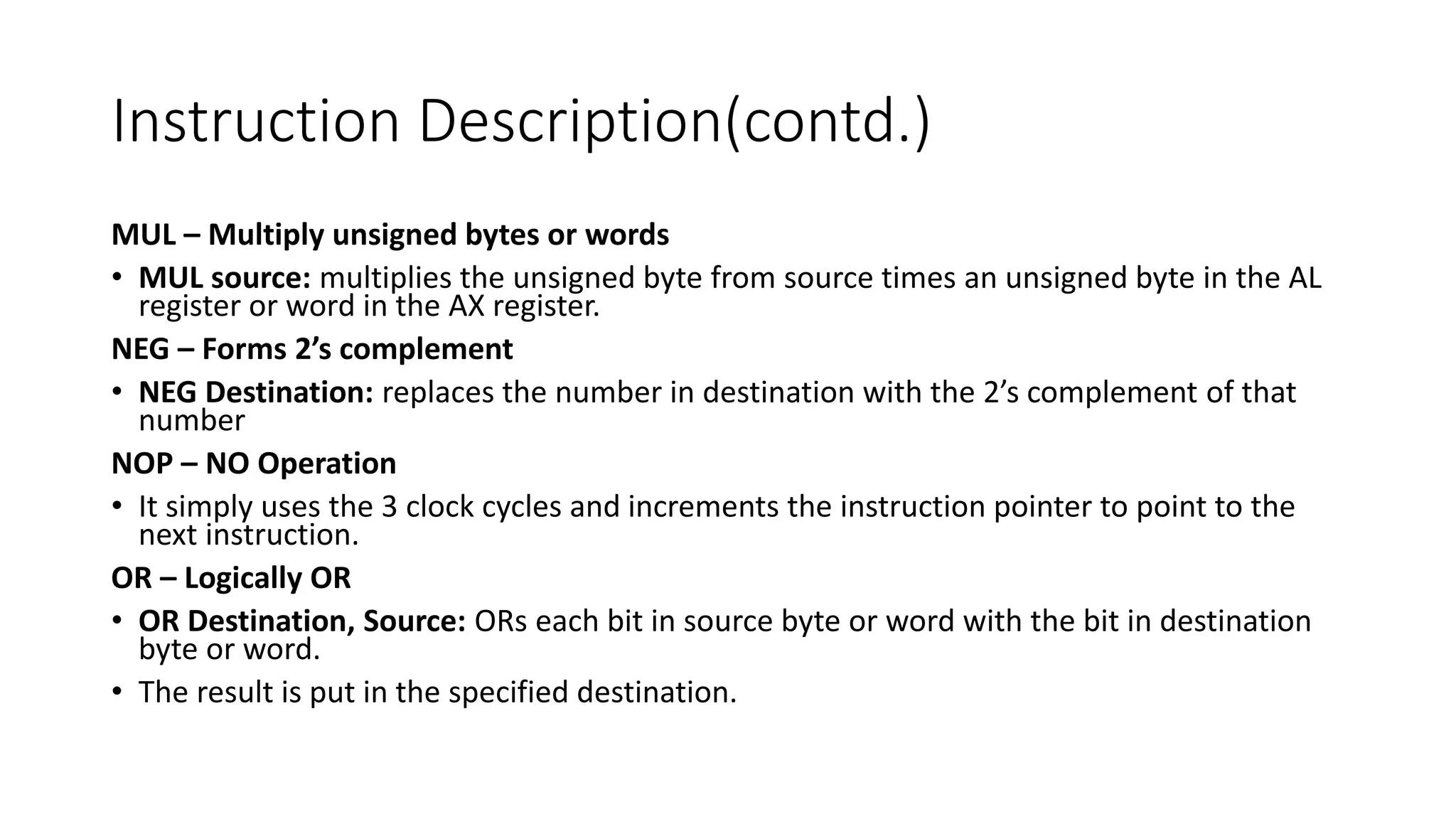 8086 microprocessor assembler directives.ppt