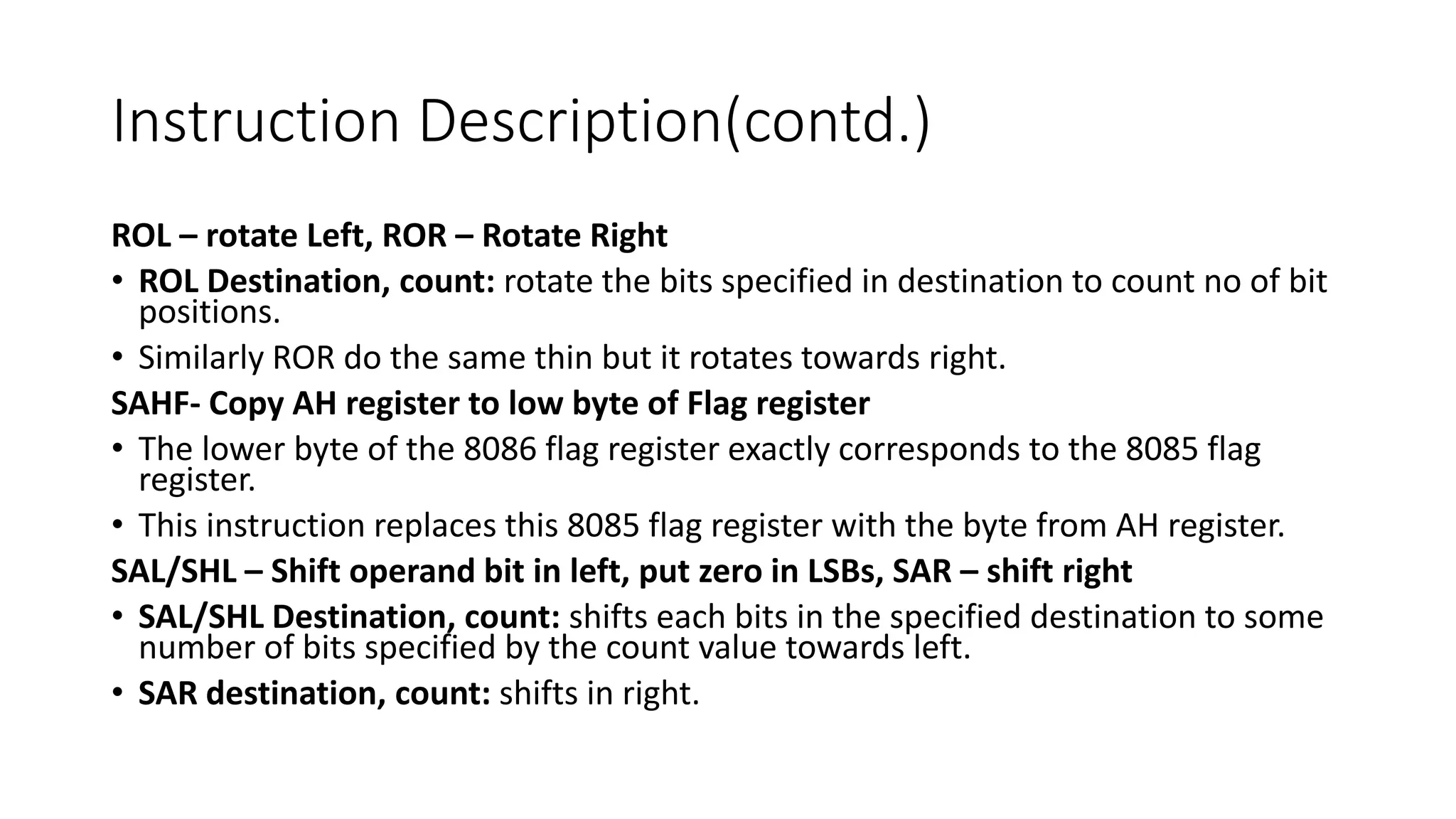 8086 microprocessor assembler directives.ppt