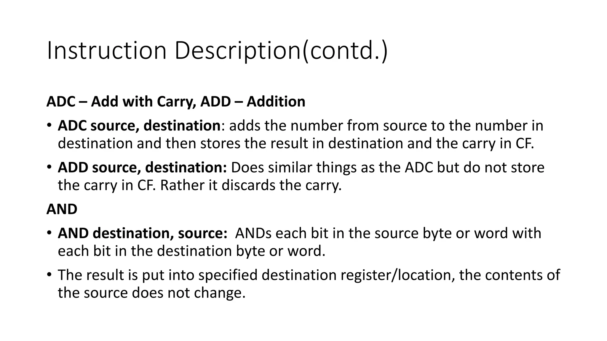 8086 microprocessor assembler directives.ppt
