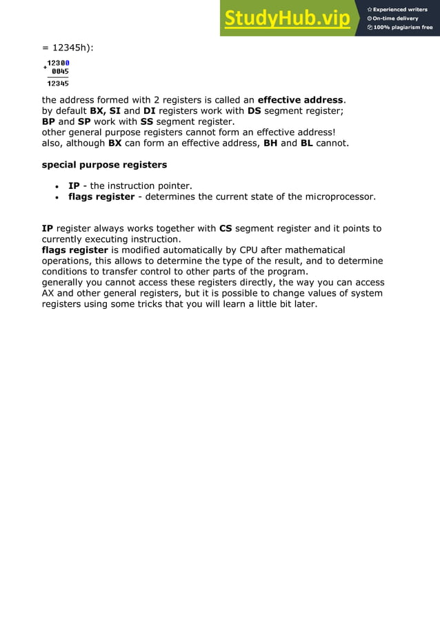8086 Assembler Tutorial For Beginners (Part 1 | PDF