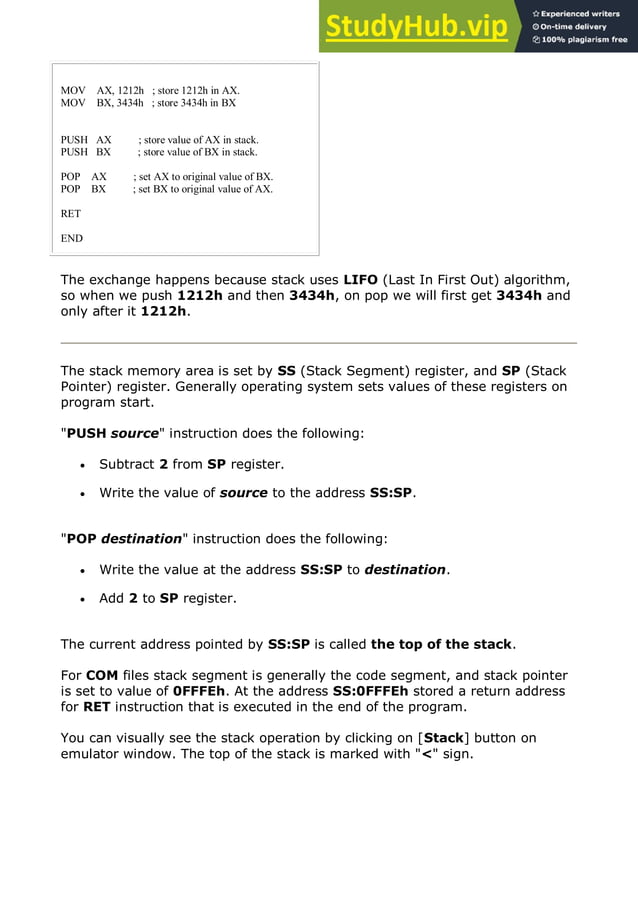 8086 Assembler Tutorial For Beginners (Part 1 | PDF