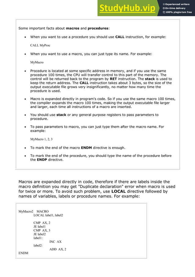 8086 Assembler Tutorial For Beginners (Part 1 | PDF