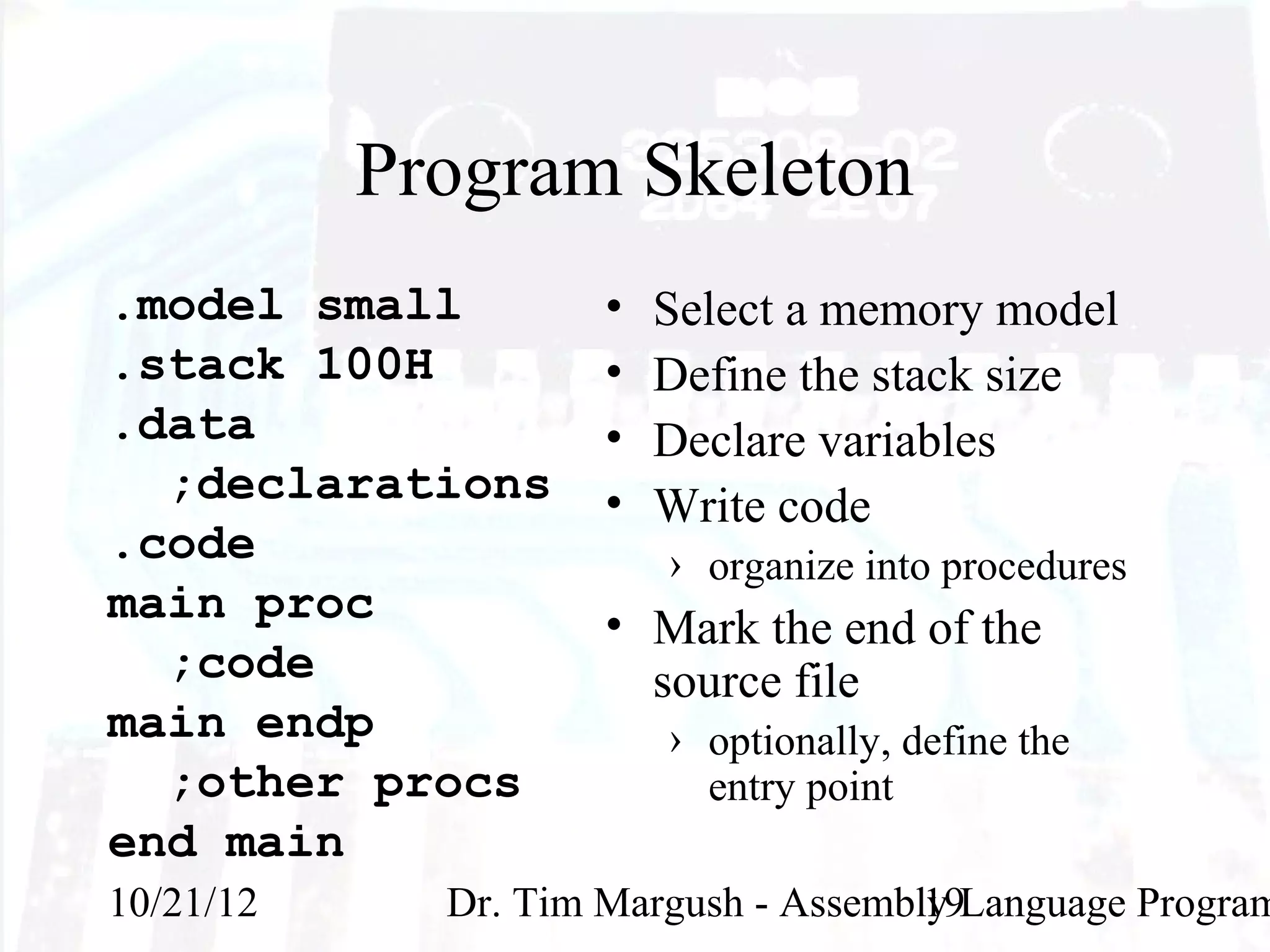 8086 assembly language | PPT