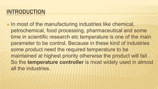 temperature control using 8086 microprocessor by vikas arya | PPTX