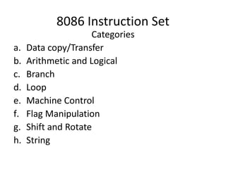 8086 ins1 data copy | PPTX
