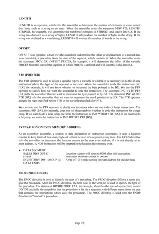 8086 instruction set | PDF