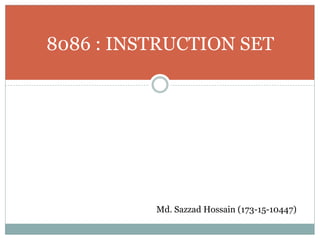 8086 instruction set | PPTX