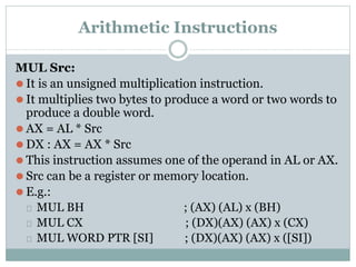 8086 instruction set | PPTX