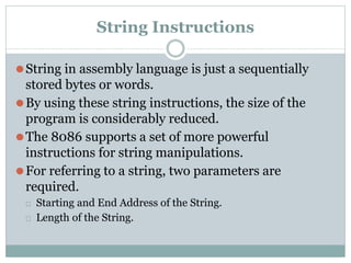 8086 instruction set | PPTX
