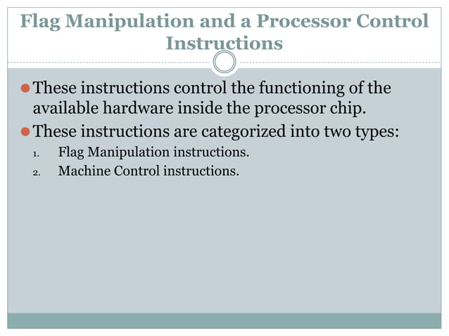 8086 instruction set | PPTX | Programming Languages | Computing