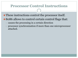 8086 instruction set | PPTX