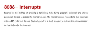 8086 Microprocessor Interrupts - UG Final Sem.pptx