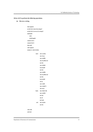 8086 labmanual | PDF | Programming Languages | Computing