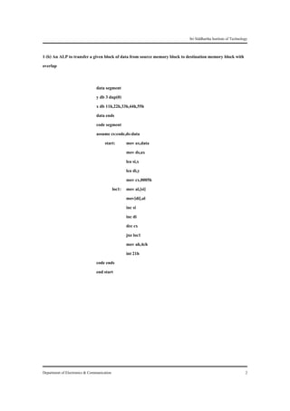 8086 labmanual | PDF | Programming Languages | Computing