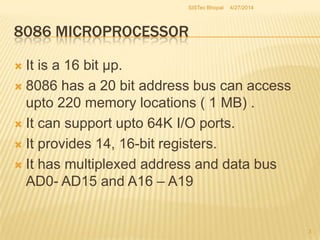 8086 microprocessor | PPT