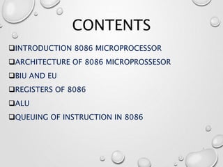 8086 Microprocessor | PPT