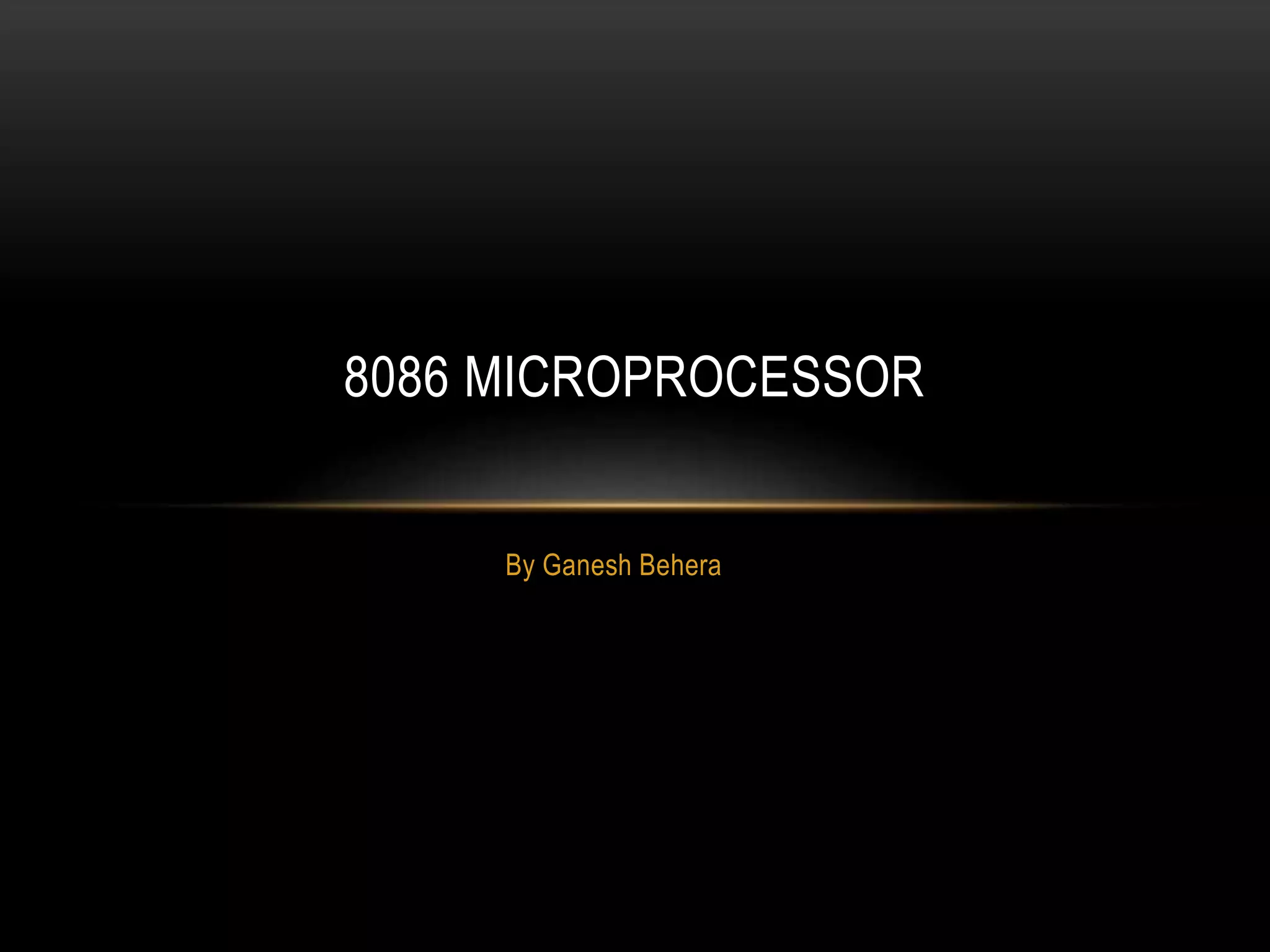 8086 microprocessor | PPT