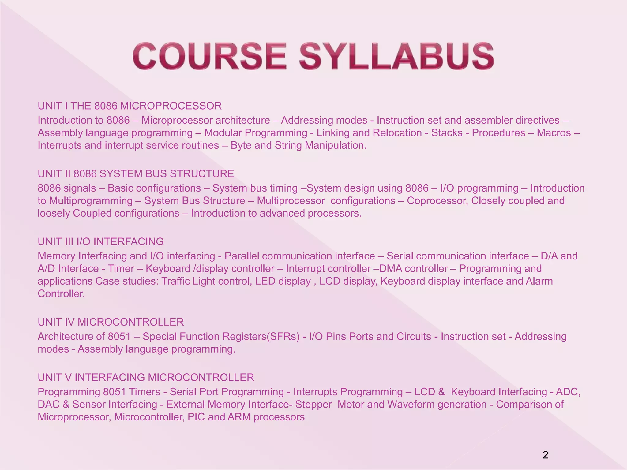8086 microprocessor | PPSX