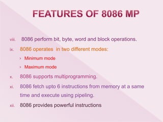 8086 microprocessor | PPSX