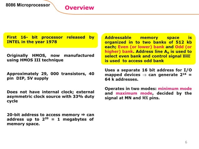 8086 microprocessor | PPT