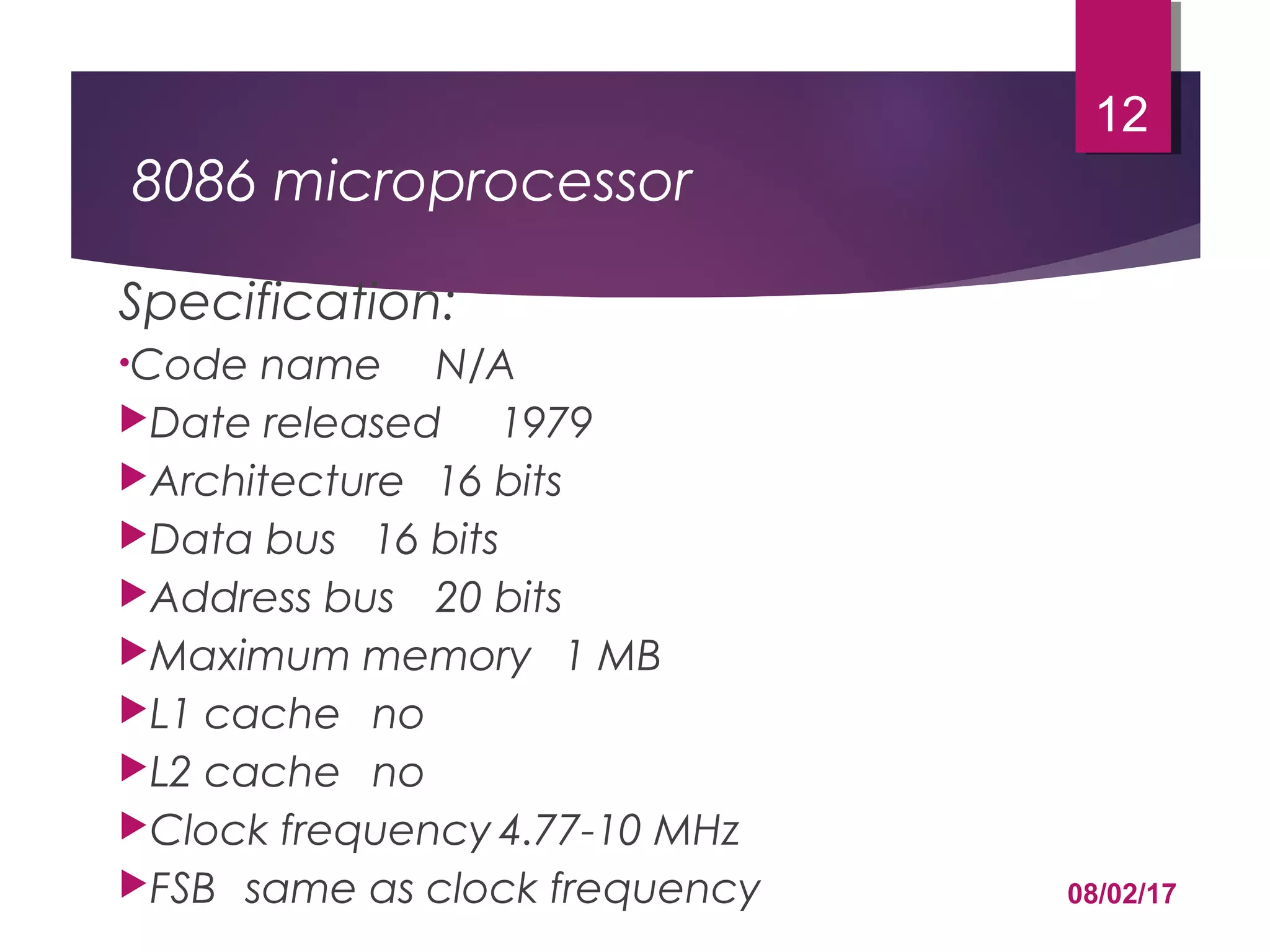 8086microprocessor and core i3 | PPT