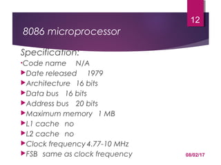 8086microprocessor and core i3 | PPT