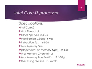 8086microprocessor and core i3 | PPT