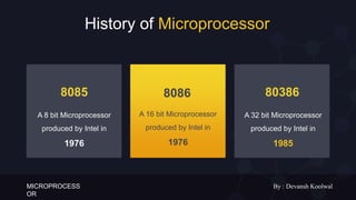 8086 microprocessor by devansh koolwal | PPTX