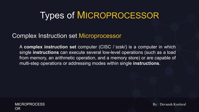 8086 microprocessor by devansh koolwal | PPT