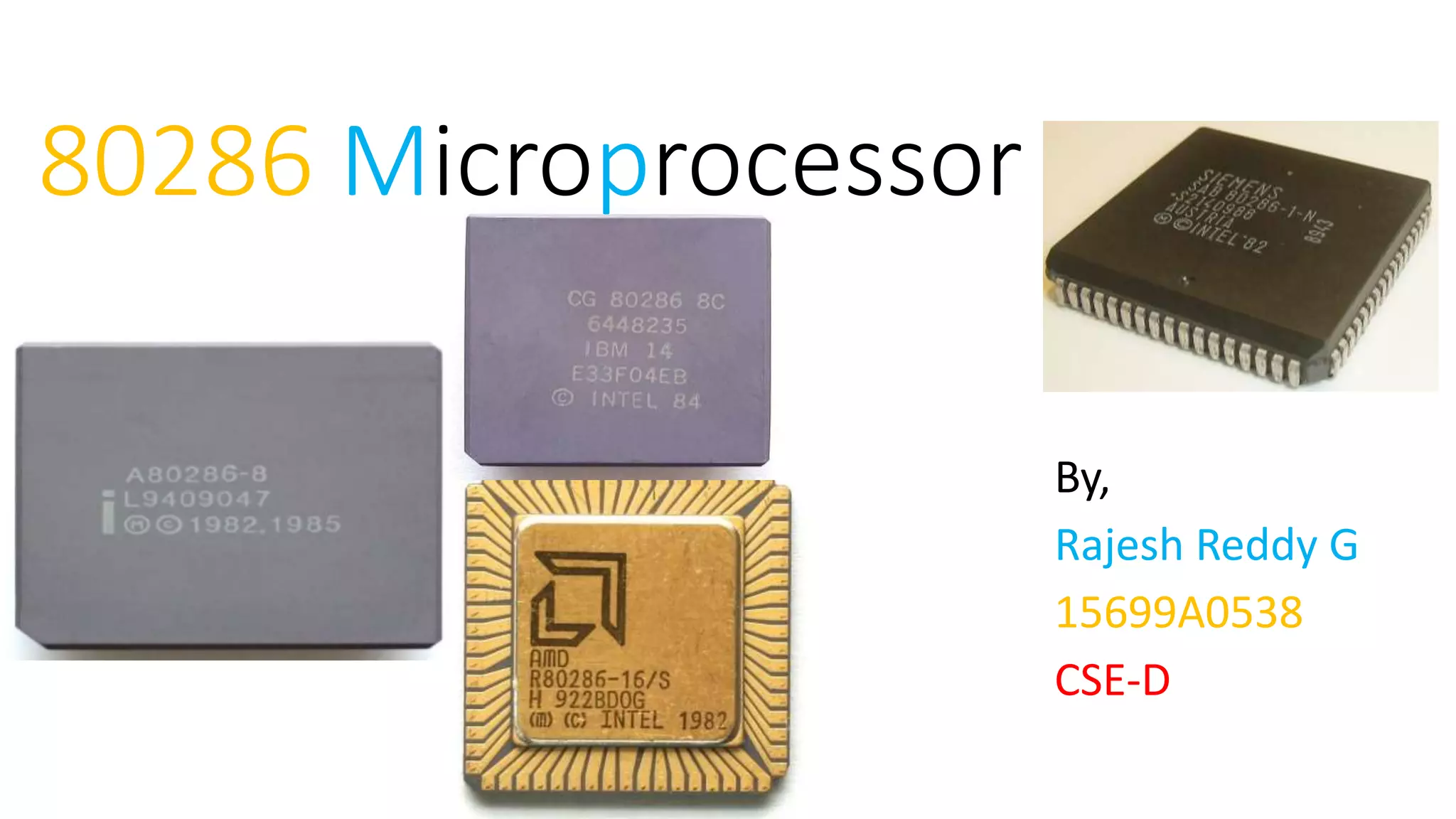 80286 microprocessors | PPTX