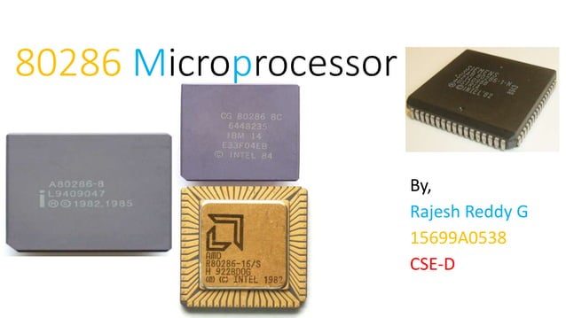 80286 microprocessors | PPTX