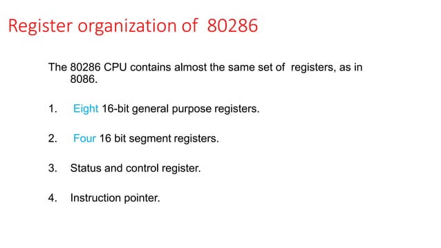 80286 microprocessors | PPTX