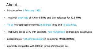 80286 microprocessors | PPTX