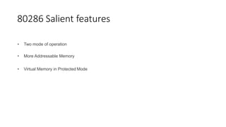 80286 microprocessors | PPTX