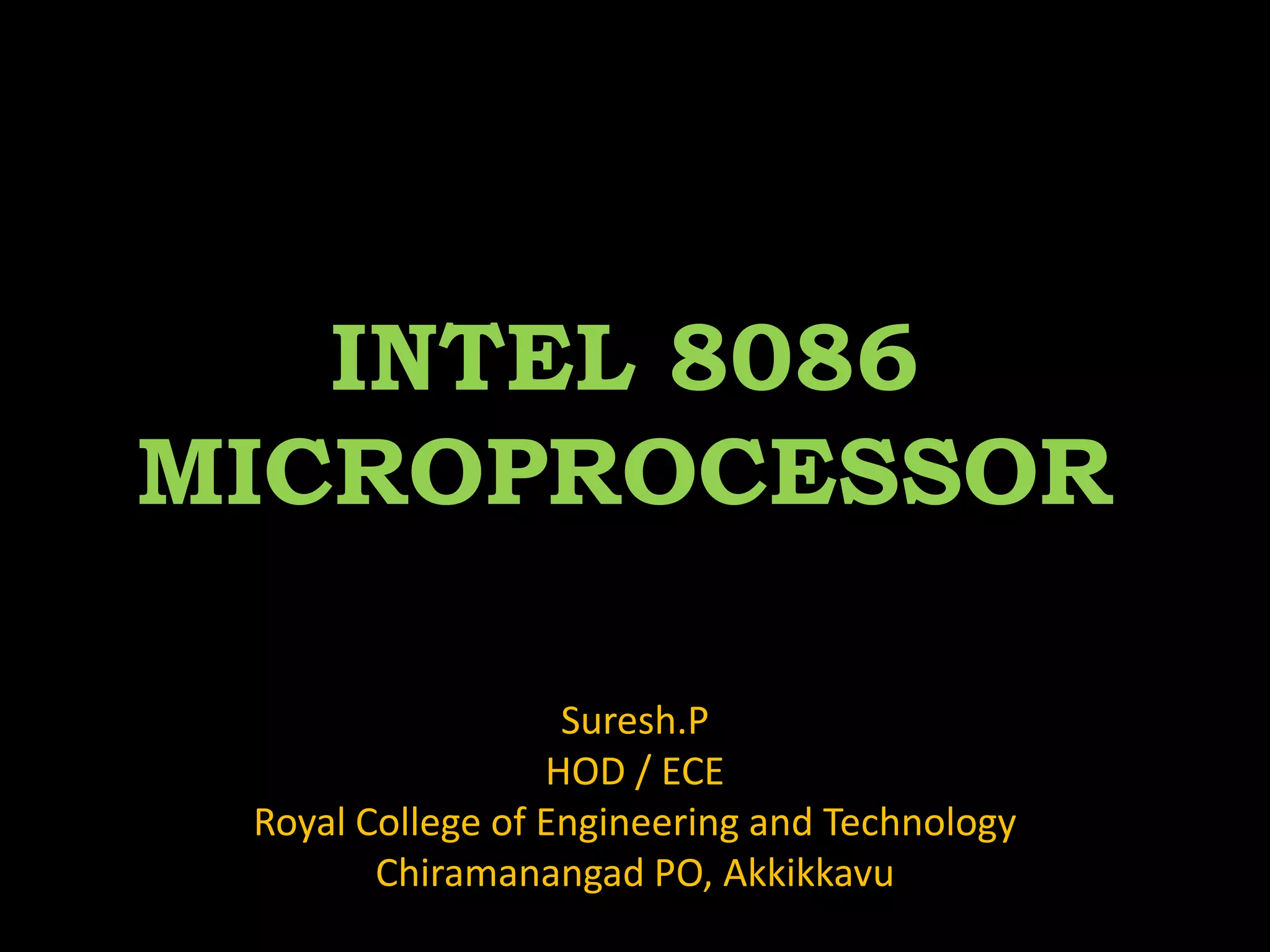 8086 module 1 & 2 work | PPT