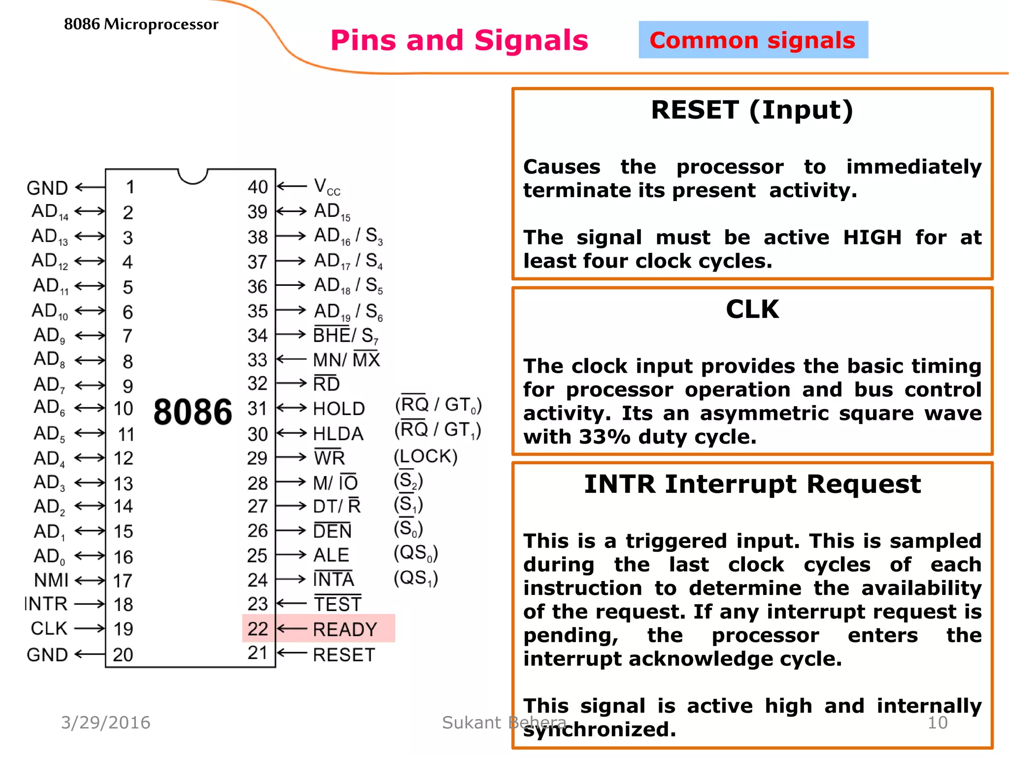 8086 Microprocessor powerpoint | PPTX