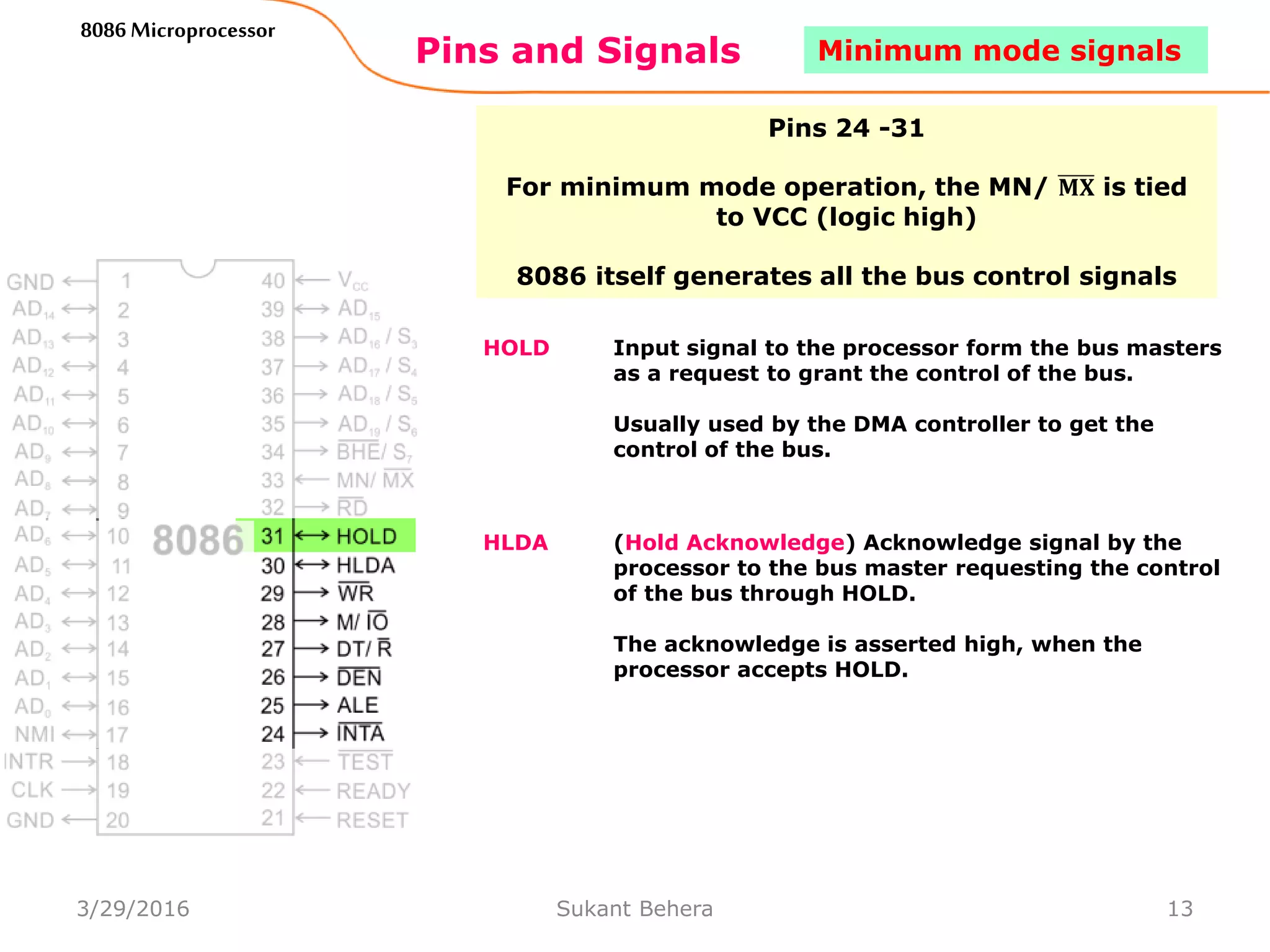 8086 Microprocessor powerpoint | PPTX