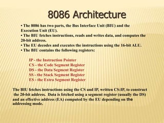 Introduction of 8086 micro processor . | PPTX
