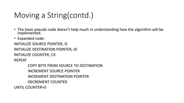8086 programming guide programs samples and string permutations.pptx