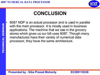 8087 Data Processor | PPT