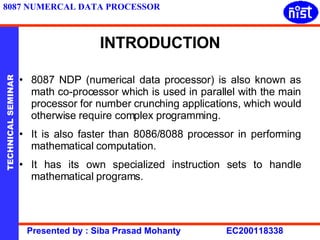 8087 Data Processor | PPT