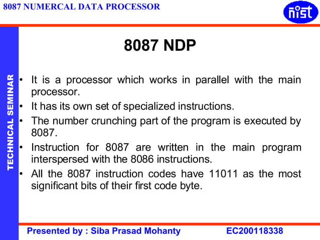 8087 Data Processor | PPT