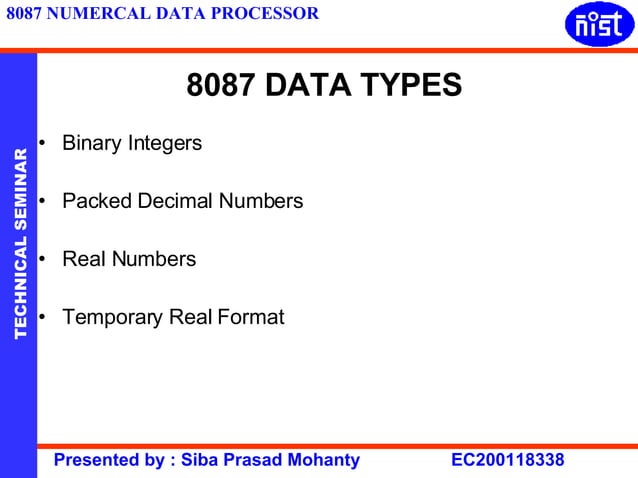 8087 Data Processor | PPT