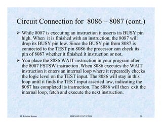 8087 COPROCESSOR connection with 8086 and other processors | PDF