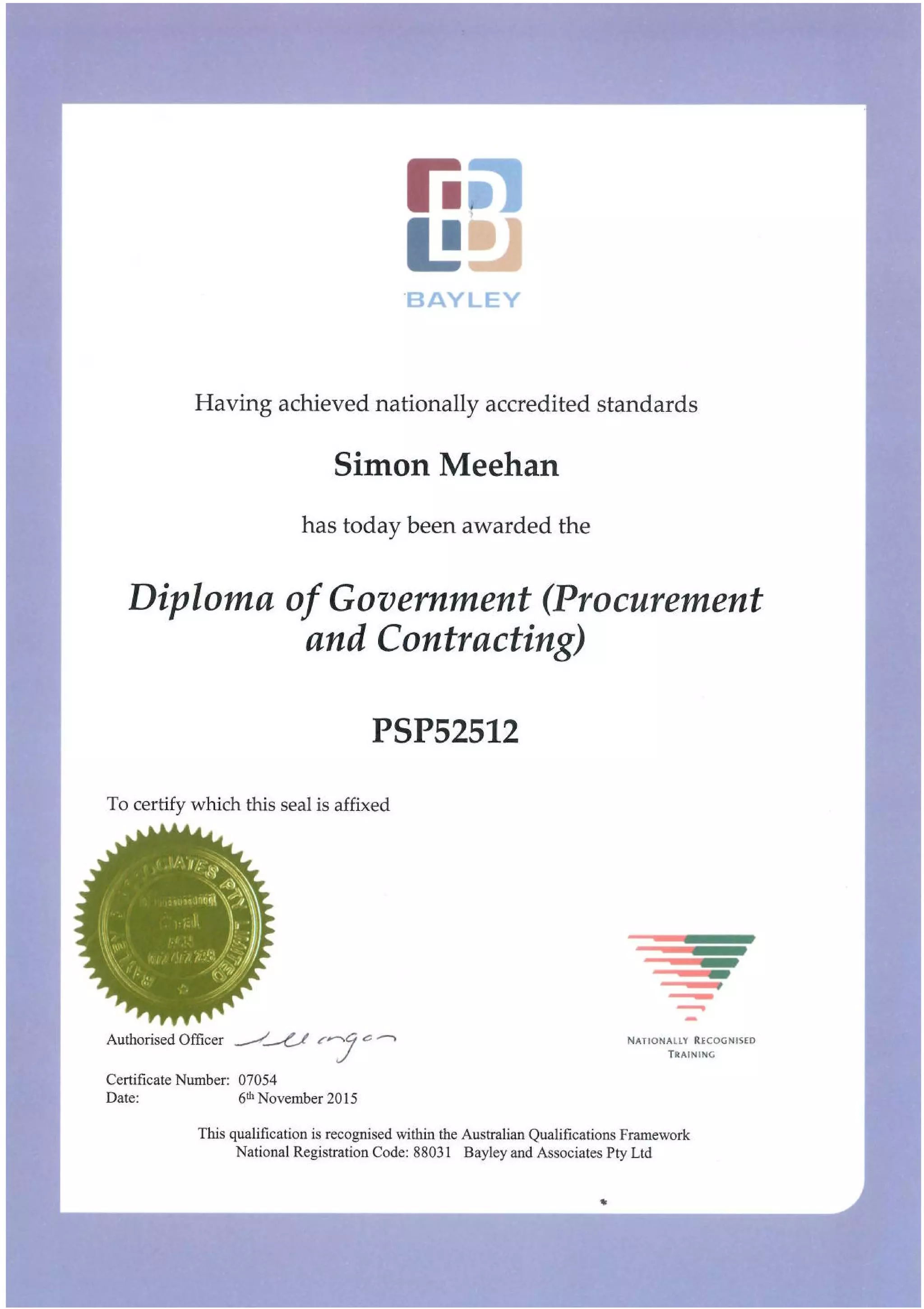 Diploma of Government (Procurement & Contracting) | PDF