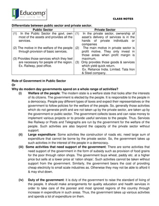 SECTORS OF INDIAN ECONOMY CBSE CLASS NOTES 10 | PDF | Agriculture ...